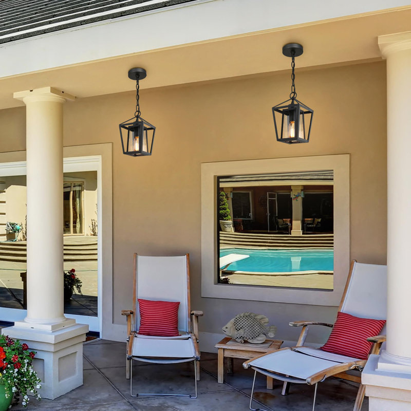 NEWWORLDDECOR Jasper Mini Outdoor Hanging Lantern & Reviews | Wayfair